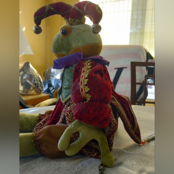 Source Unknown | Other | Vintage And Rare Vintage Rare Frog Prince Court Jester 29 Doll Heavy ...